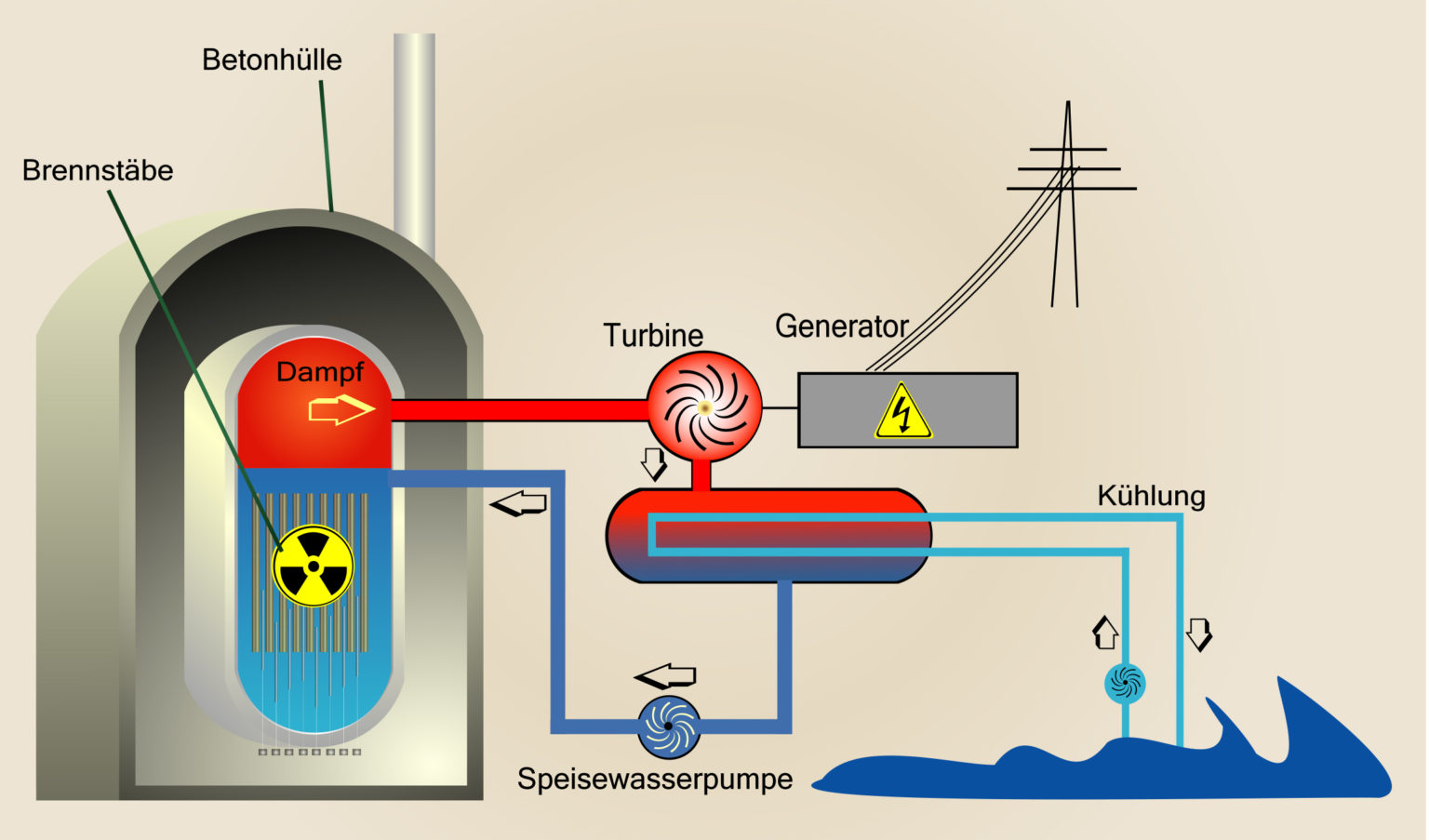 So entsteht Strom in einem Atomkraftwerk - Kleine Kinderzeitung